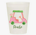 Girly Golf Cart Roadie Pink Masters Frosted Cups- Masters – CADDYRIZZ